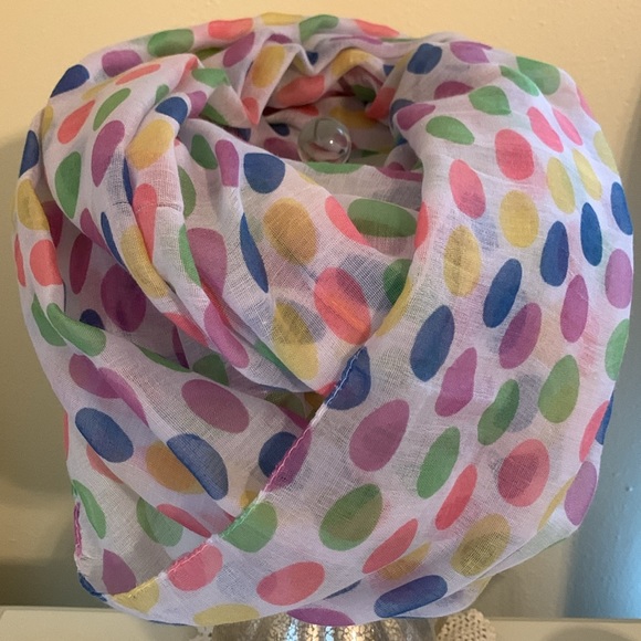 Accessories | Easter Egg Infinity Scarf Semisheer Fabric In Excellent ...